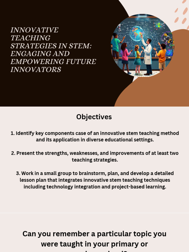 Innovative Teaching Strategies in Stem - Hannah | PDF | Science ...