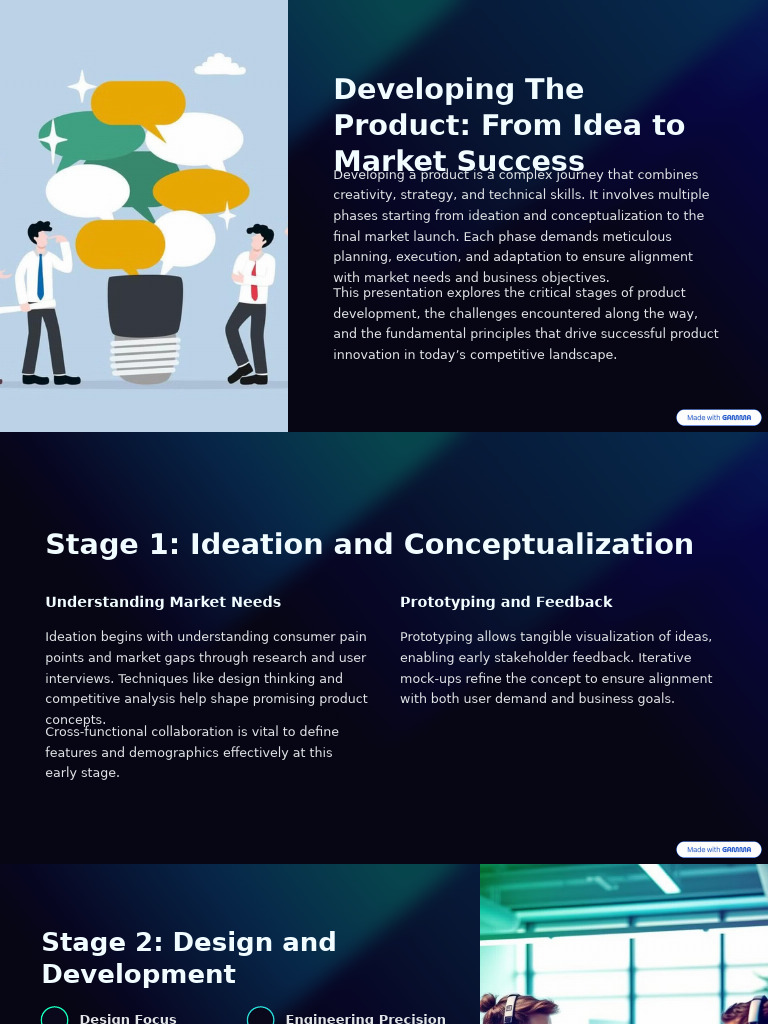 Developing The Product From Idea To Market Success | PDF | Agile ...