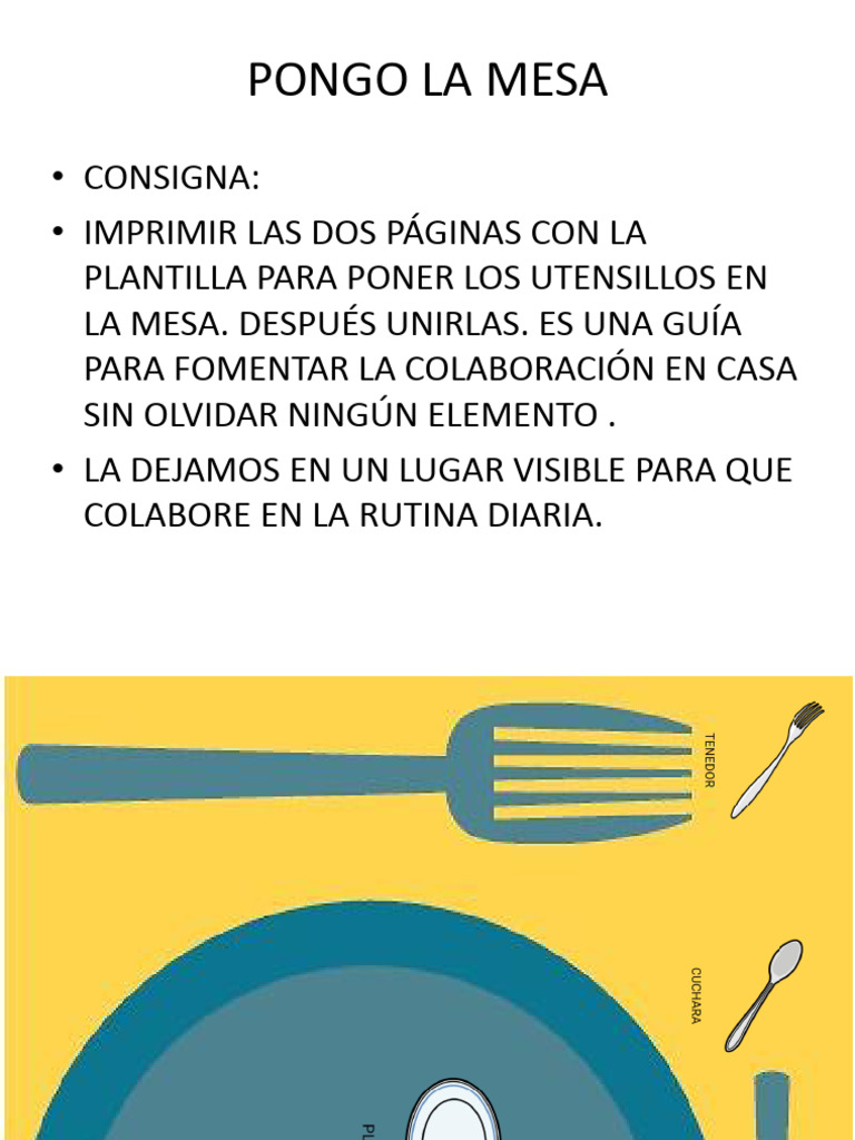 Poner La Mesa | PDF