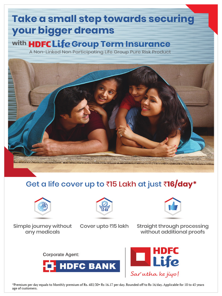 HDFC Life Group Term Insurance Overview | PDF | Insurance | Life Insurance