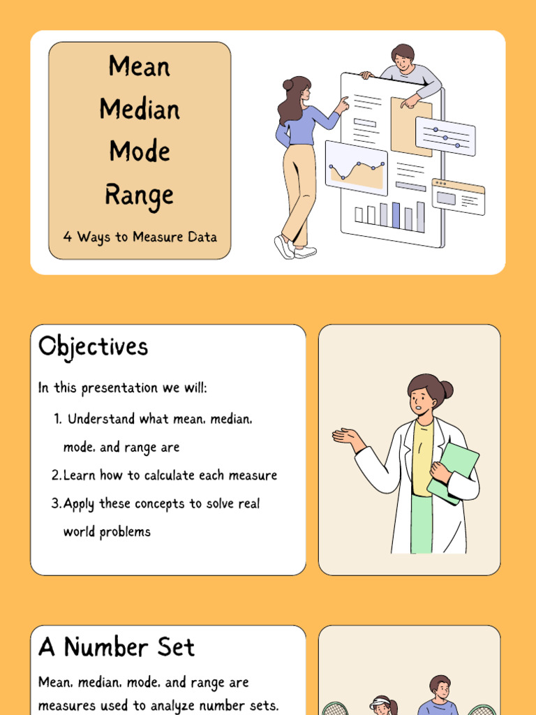 Measuring Mean, Median, Mode, and Range Data Management Presentation in ...