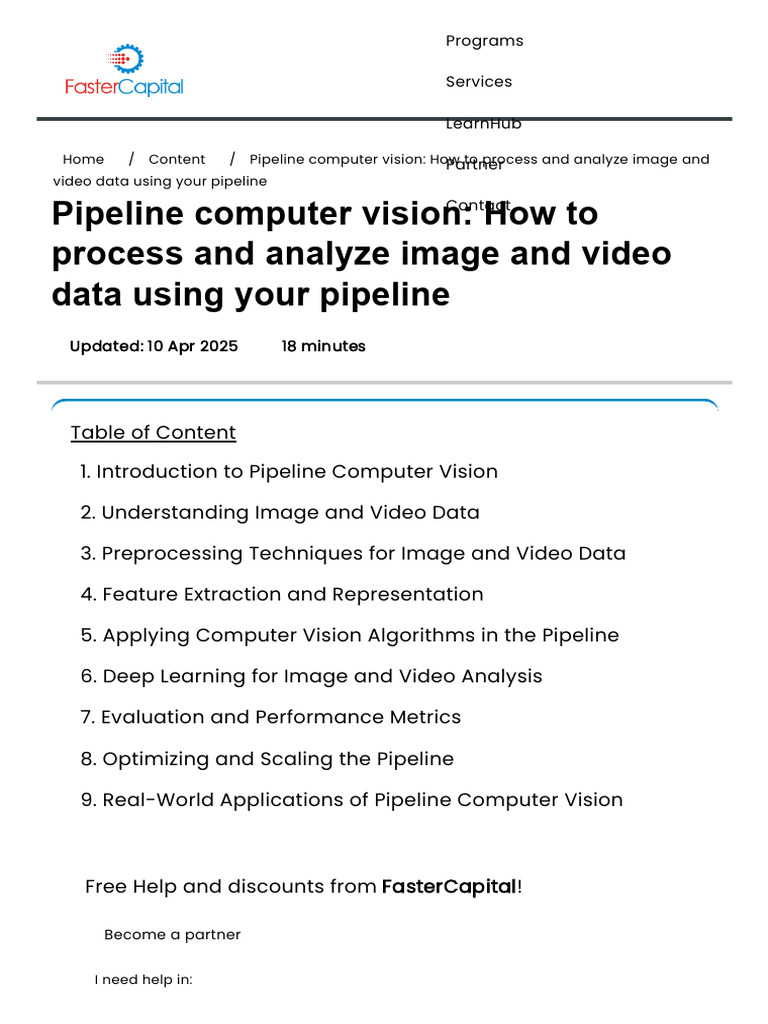 Pipeline Computer Vision - How To Process and Analyze Image and Video ...