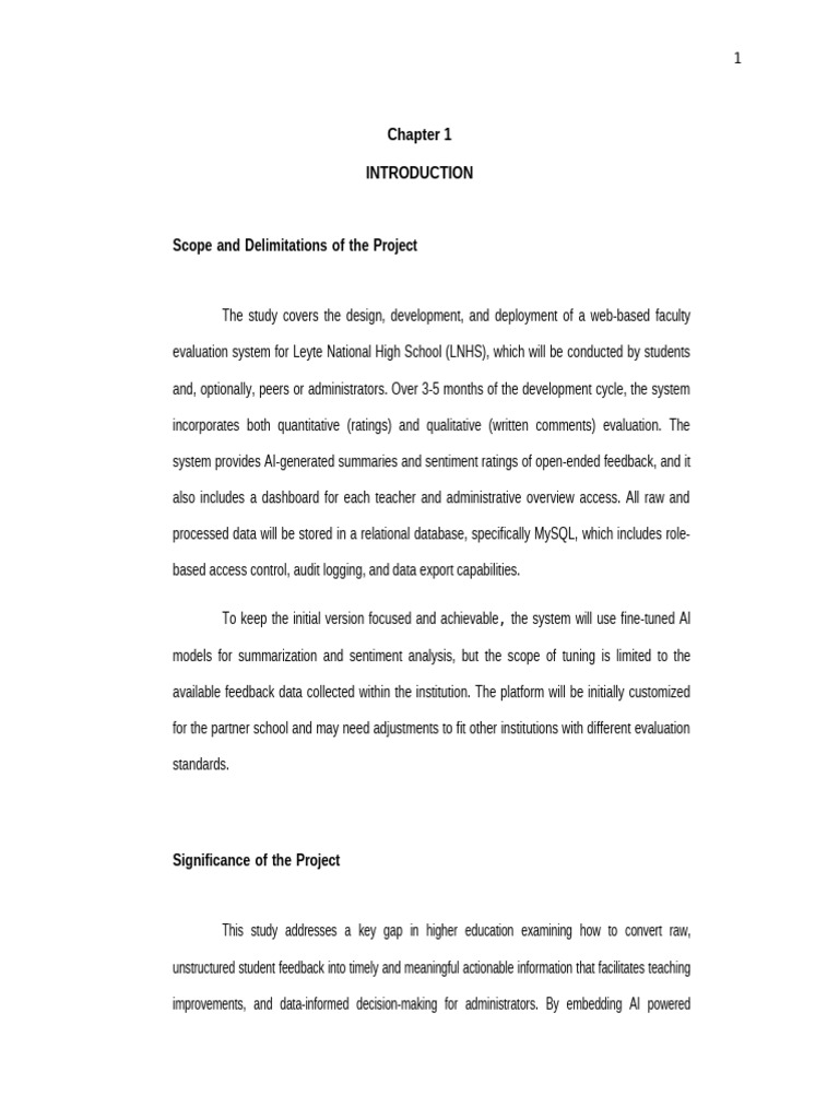 Capstone Scope&Significance | PDF | Evaluation | Artificial Intelligence