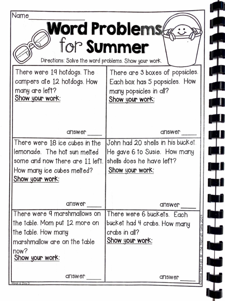Summer Math and Activity Worksheets | PDF