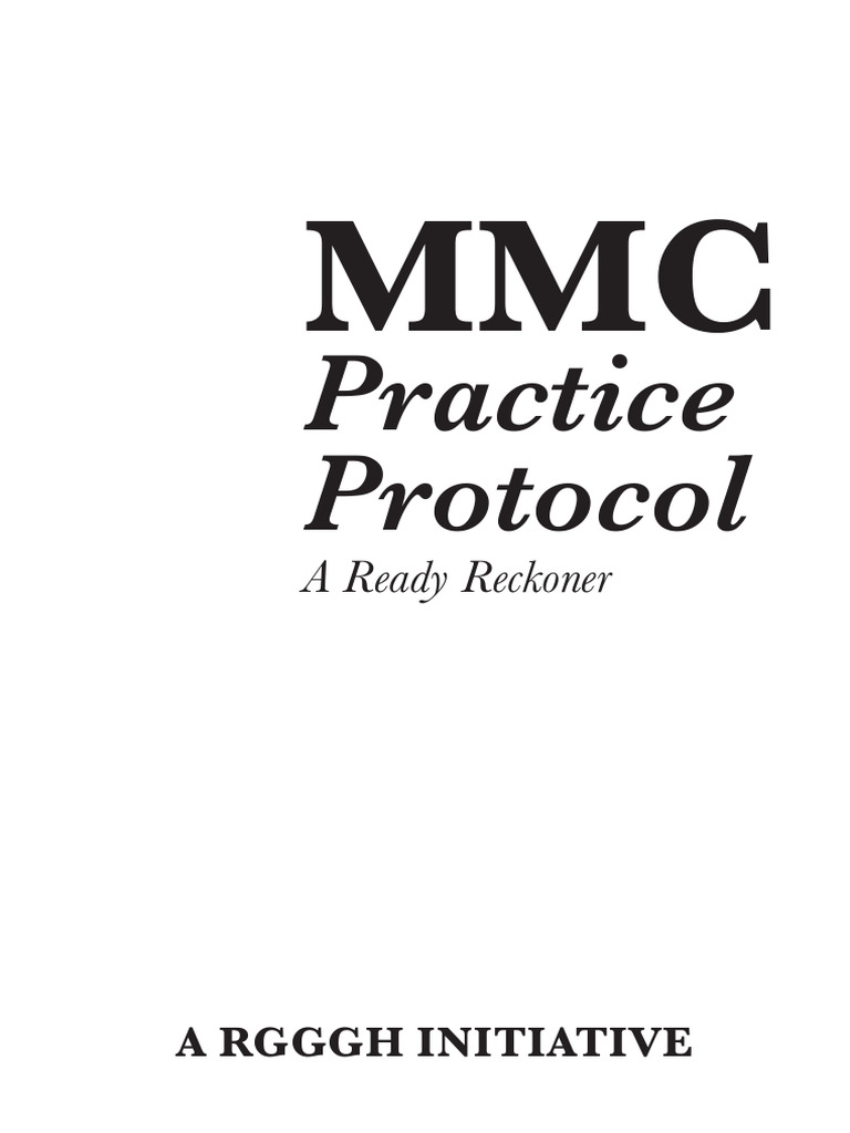 MMC Practice Protocols Overview | PDF | Hematopoietic Stem Cell ...