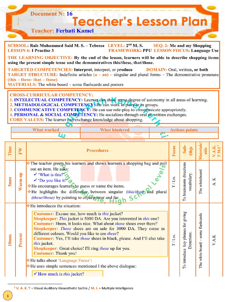 2nd M. S., Seq. 2, Lesson 6, Ver. 4, 24-25 - For Telegram | PDF