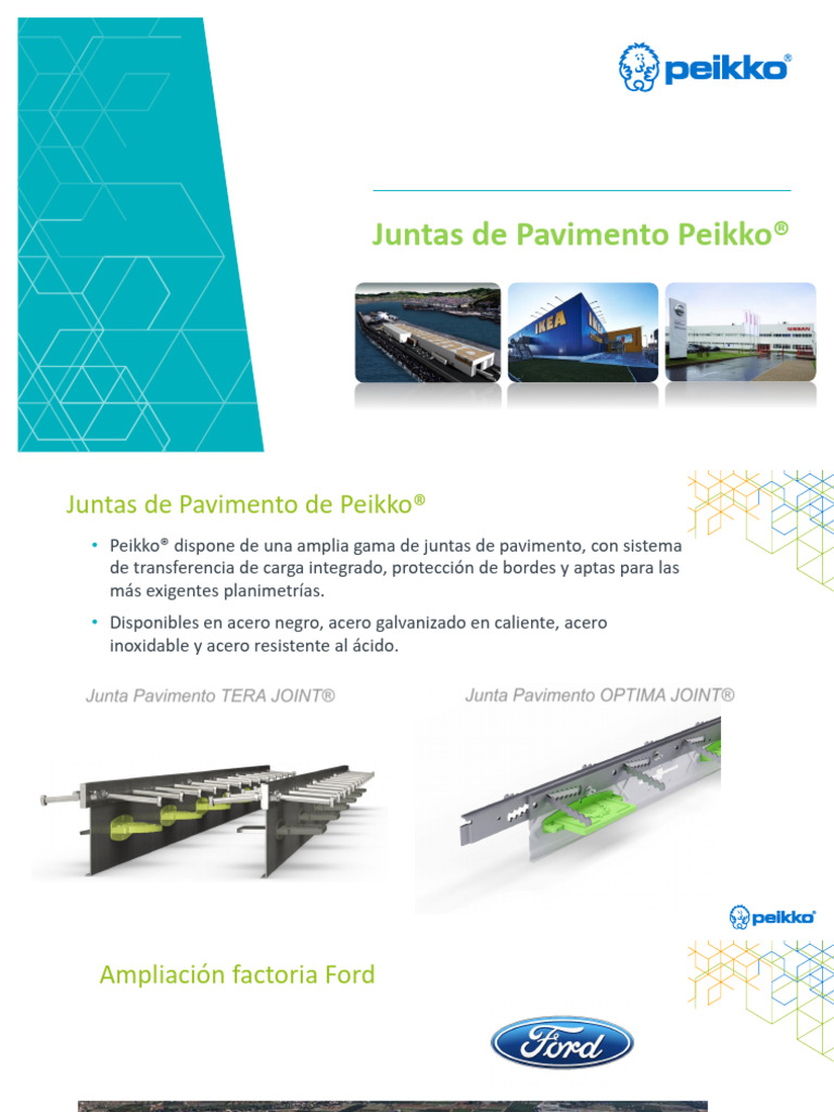 Juntas de Pavimento Peikko® para Construcción | PDF | Coche ...