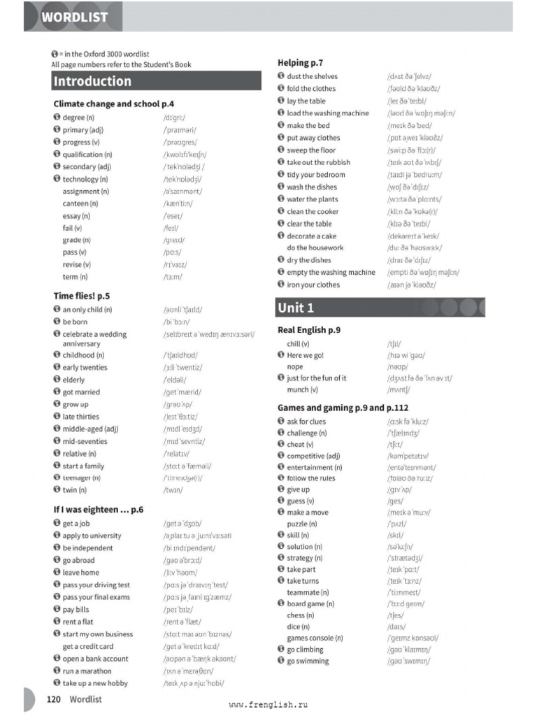 Word List Life Vision B1 | PDF