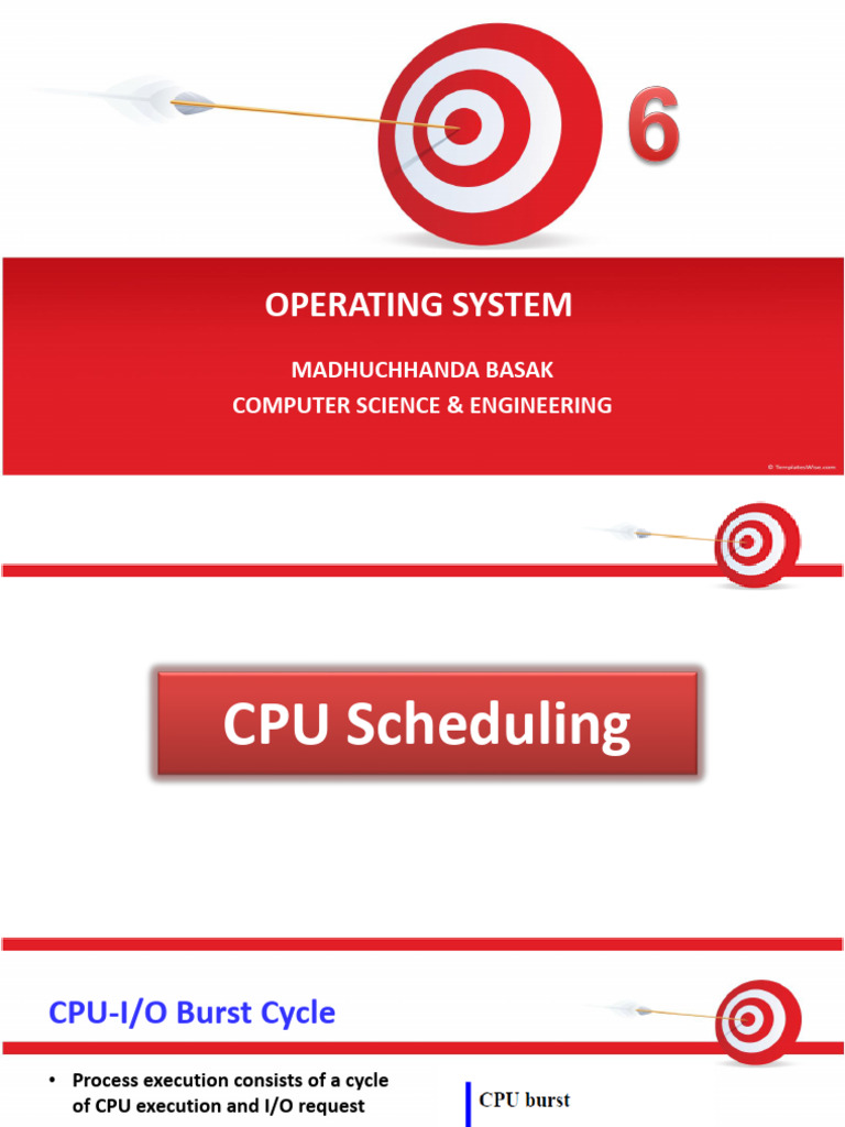 CH - 6 - Cpu Scheduling - 250804 - 152745 | PDF | Scheduling (Computing) | Process (Computing)