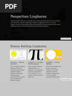 Flowchart Luas Dan Keliling Lingkaran Dengan Masukkan Berupa Jari-Jari ...