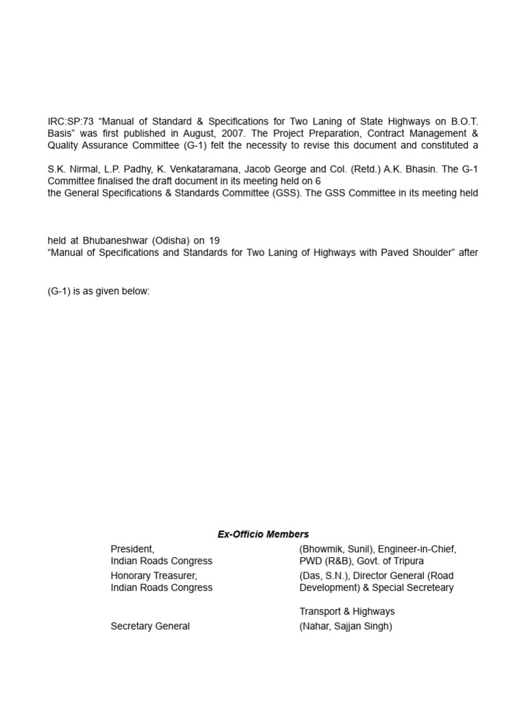 Specifications for Two-Laning Highways | PDF
