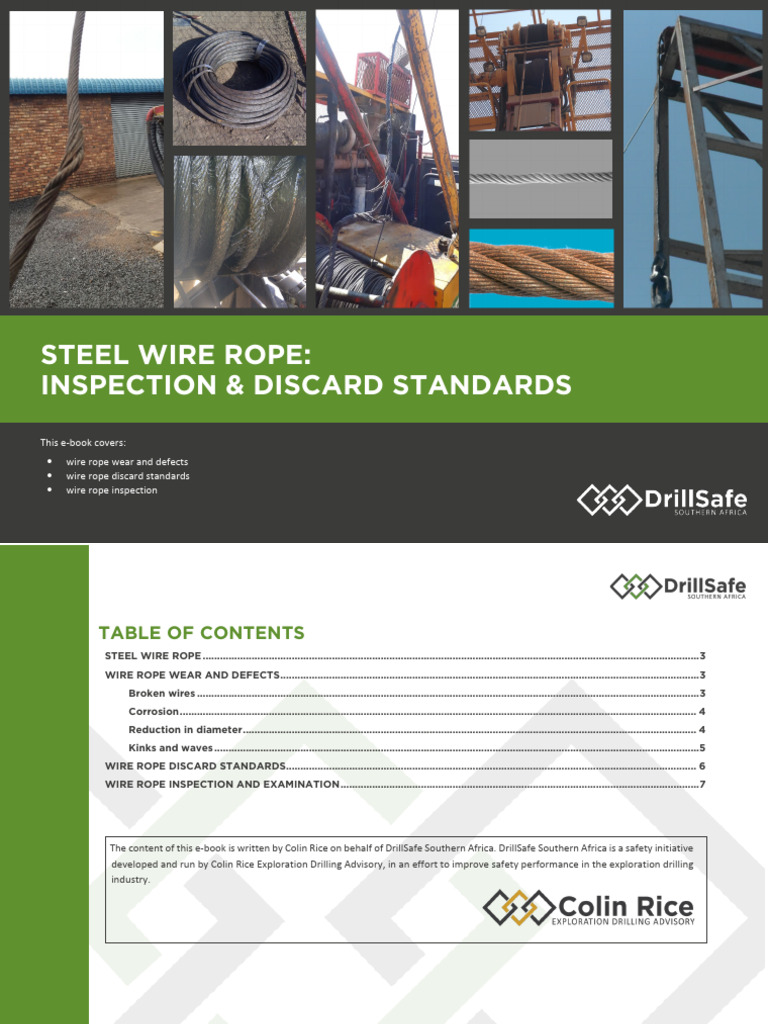 The Steel Wire Rope Inspection Discard Standards | PDF | Rope | Wire