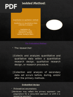 Embedded Mixed Method | PDF | Qualitative Research | Experiment