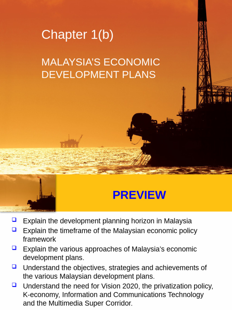 Chapter 1b (Malaysias Econ. Development Plans) | PDF | Malaysia | Economies