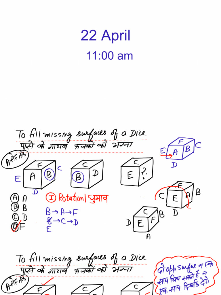 Dice - 22 April - Class PNG | PDF