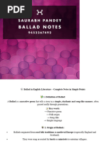 Understanding Ballads and Their Structure | PDF | Metre (Poetry) | Poetry