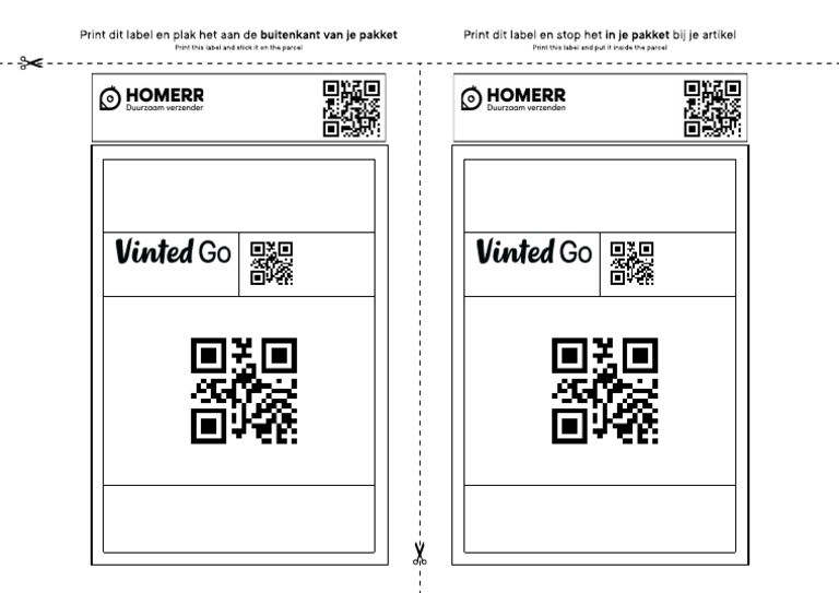 Vinted Verzendlabel 14708975634 | PDF