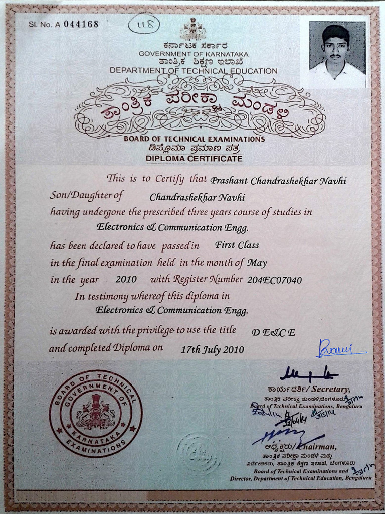 PRASHANT CHANDRASHEKHAR NAVHI_DIPLOMA_CERTIFICATE | PDF