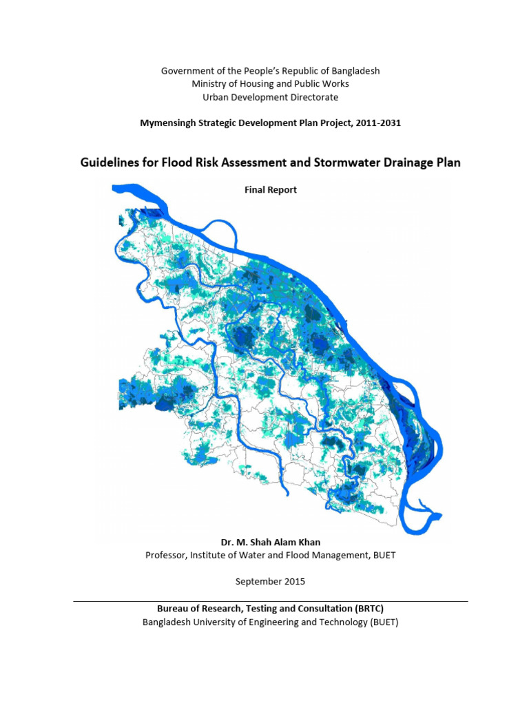 Mymensingh Flood Risk & Drainage Guidelines | PDF | Storm Drain | Flood