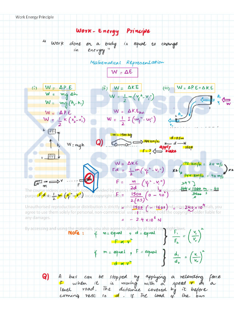 8.3.2 - Work-Energy Principle | PDF