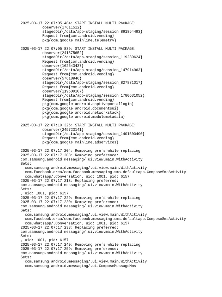 PM Debug Info | PDF | Android (Operating System) | Mobile Linux