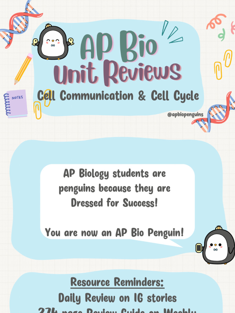 AP Biology Insta-Review Unit 4 2 | PDF | Cell Signaling | Signal ...