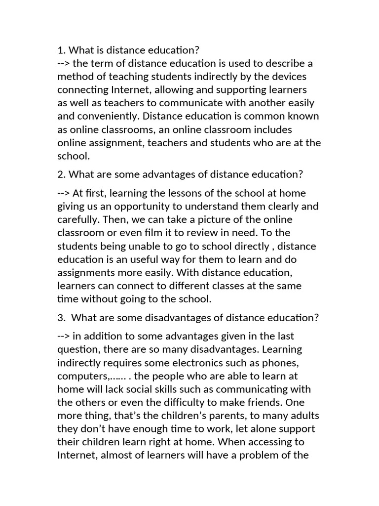 What Is Distance Education | PDF