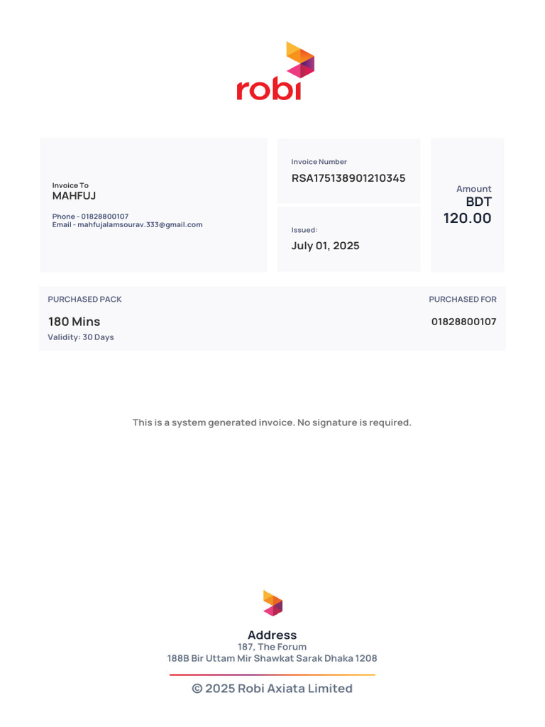 Mahfuj RSA175138901210345: 180 Mins | PDF
