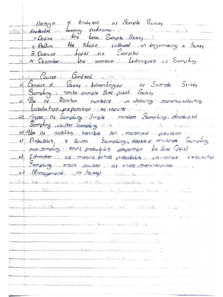 Da Sample Surv | PDF