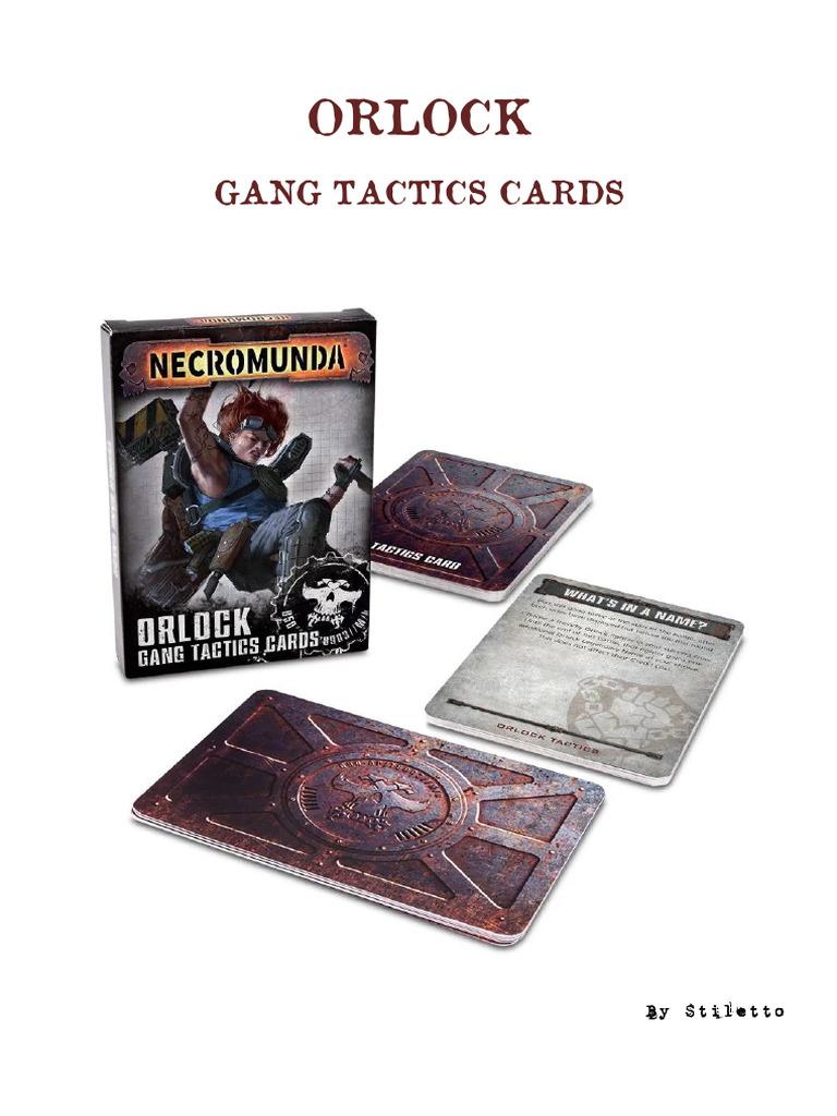 Orlock Gang Tactics Cards Guide | PDF