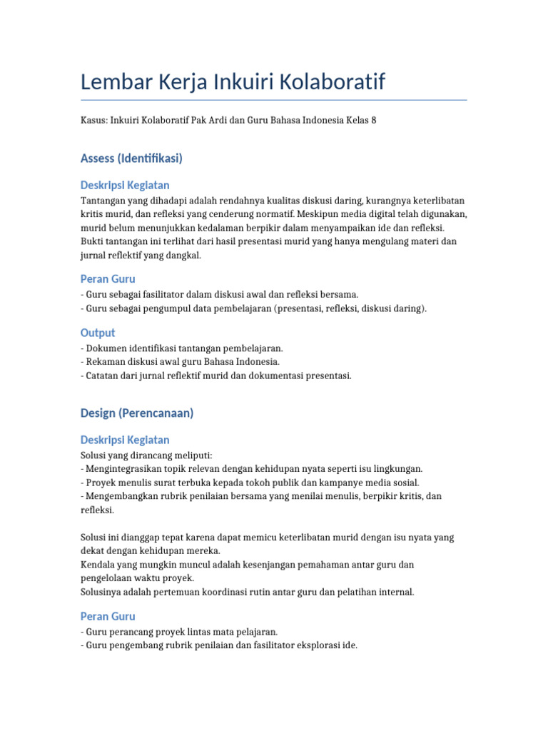 Lembar_Kerja_Inkuiri_Kolaboratif | PDF