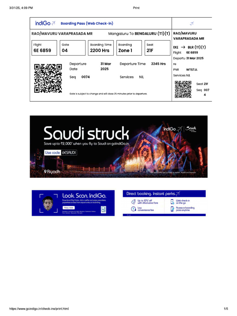 Flight Ticket | PDF