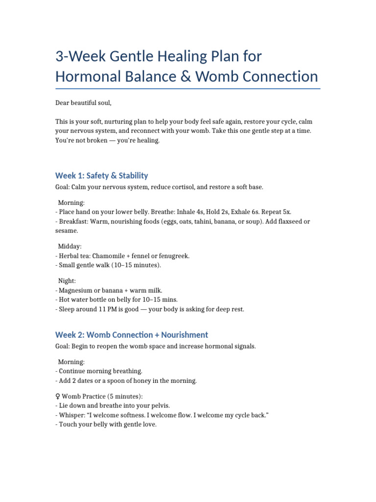 Gentle_Womb_Healing_Plan | PDF