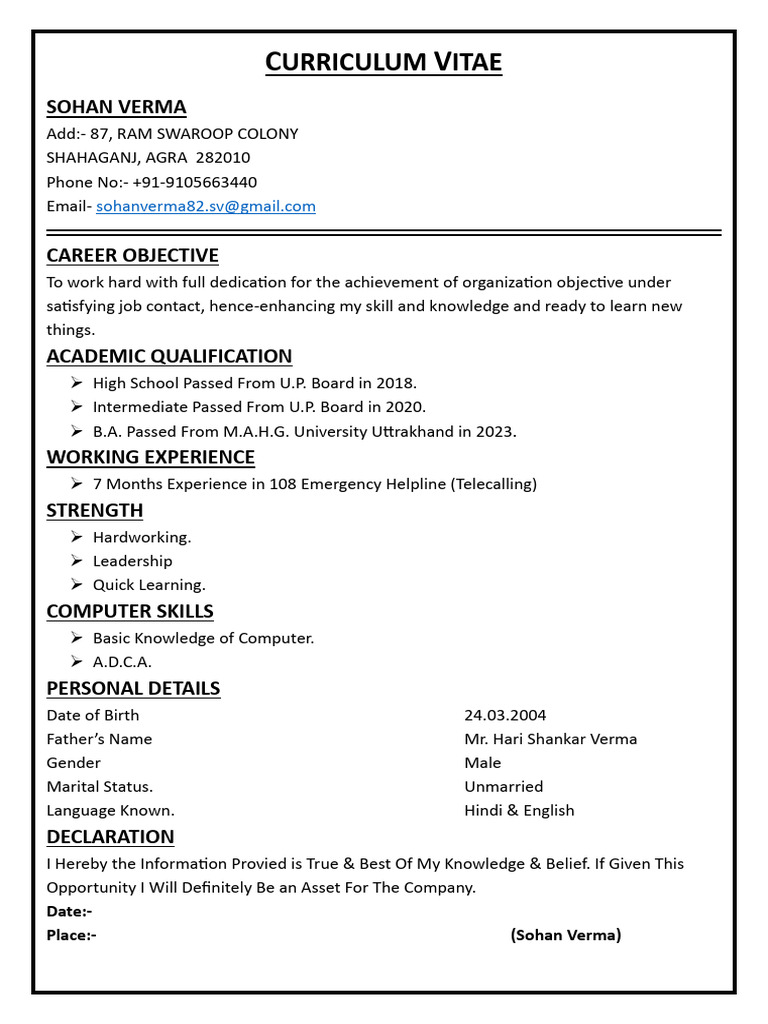 Sohan Resume | PDF
