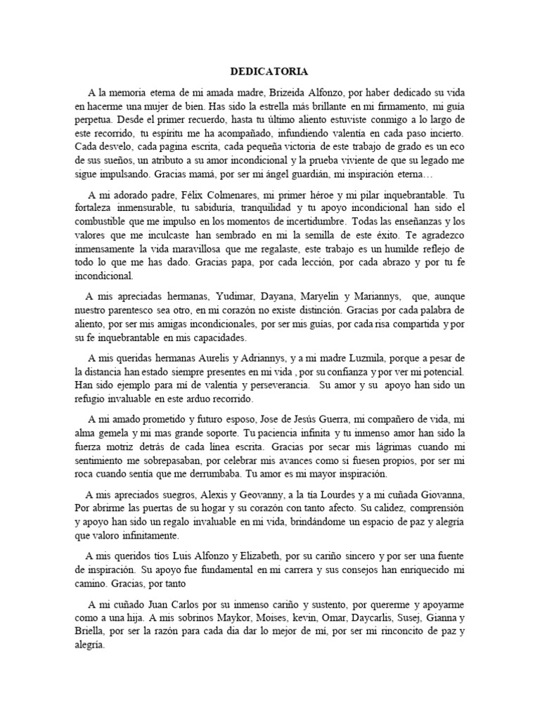 Dedicatoria Pedrismar | PDF | Espiritualidad