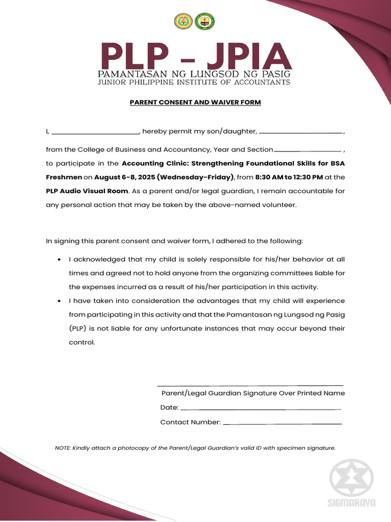 PLP Bsa Waiver | PDF