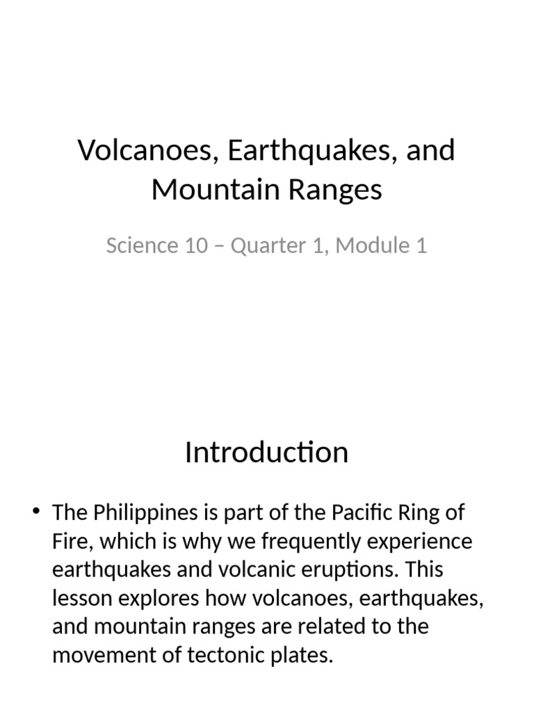 Lecture Notes Science | PDF | Plate Tectonics | Volcano