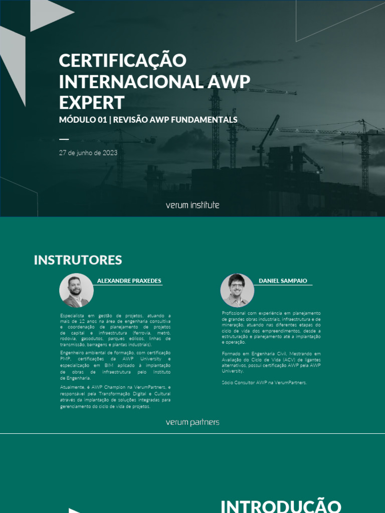 Fundamentos do AWP na Construção | PDF | BIM | Engenharia