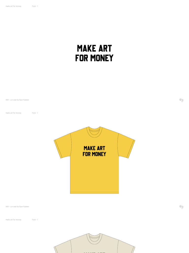Make Art For Money Font - 1 | PDF