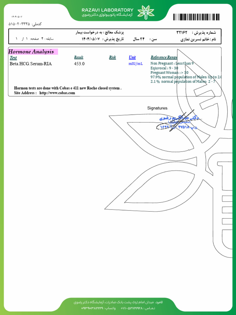 Hormone Analysis and Reference Ranges | PDF