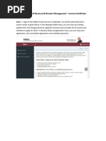 SOP for SEBC Certificate Application | PDF | Online And Offline | World Wide Web