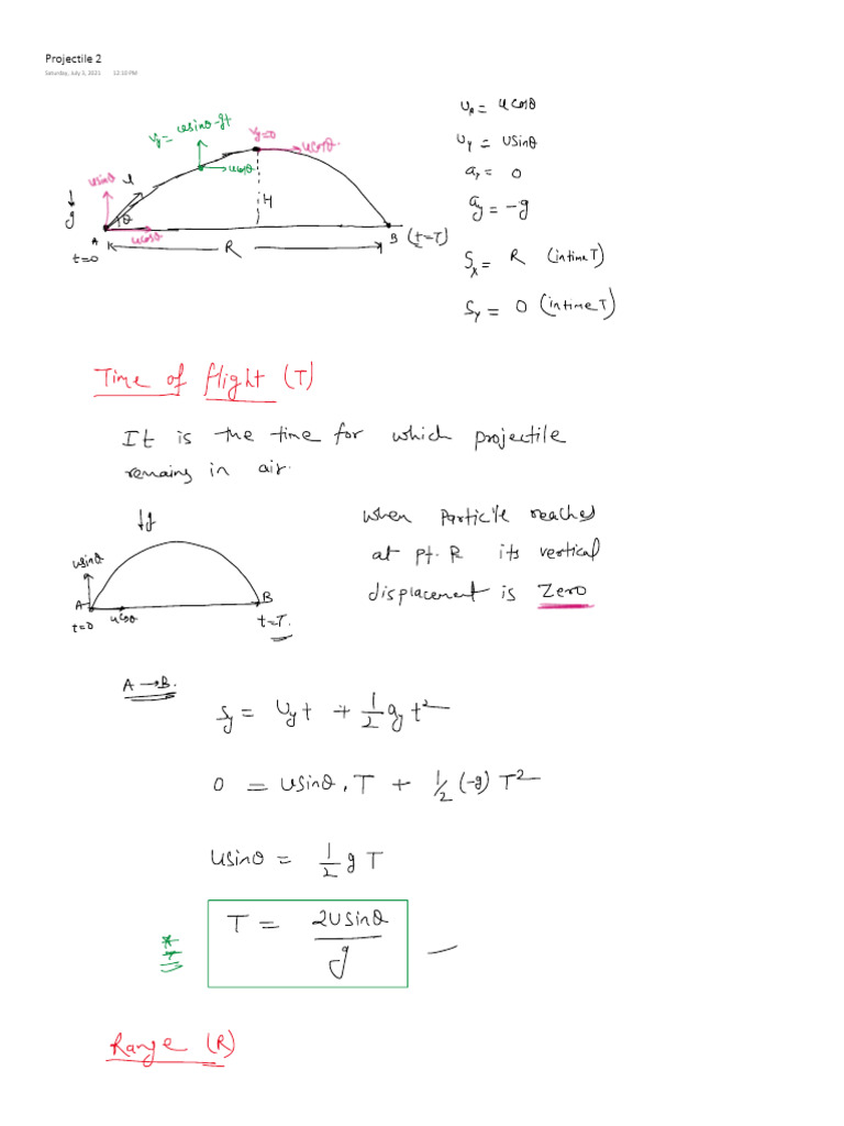 Projectile 2 | PDF
