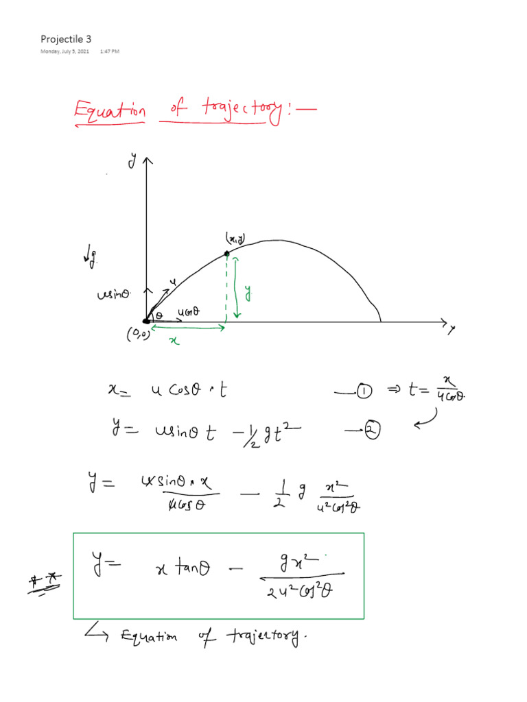 Projectile 3 | PDF