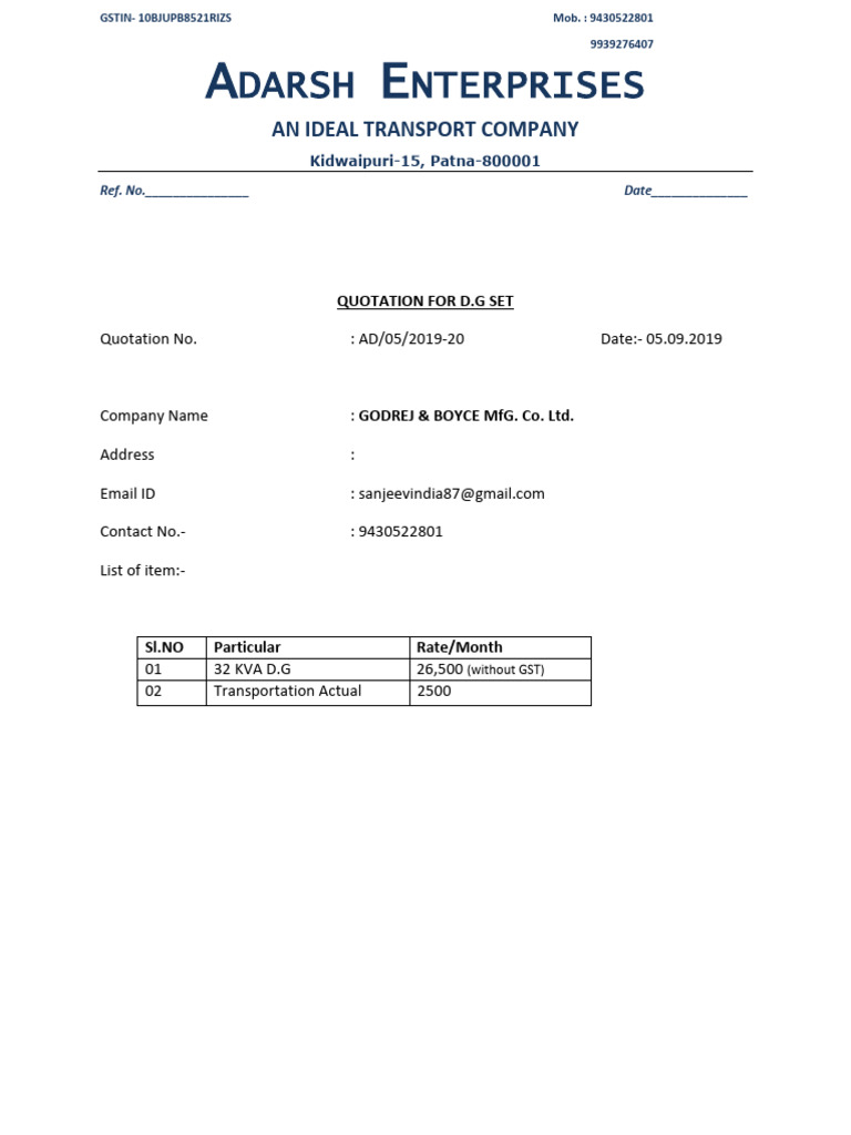 Adarsh Enterprises | PDF