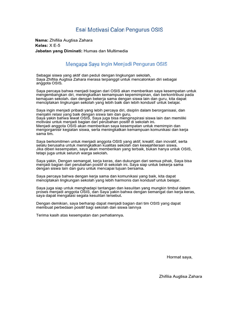 Contoh Esai Motivasi OSIS - PDF 20250729 202852 0000 | PDF