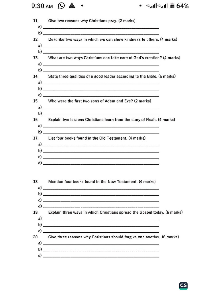 Cre Grade 7 | PDF