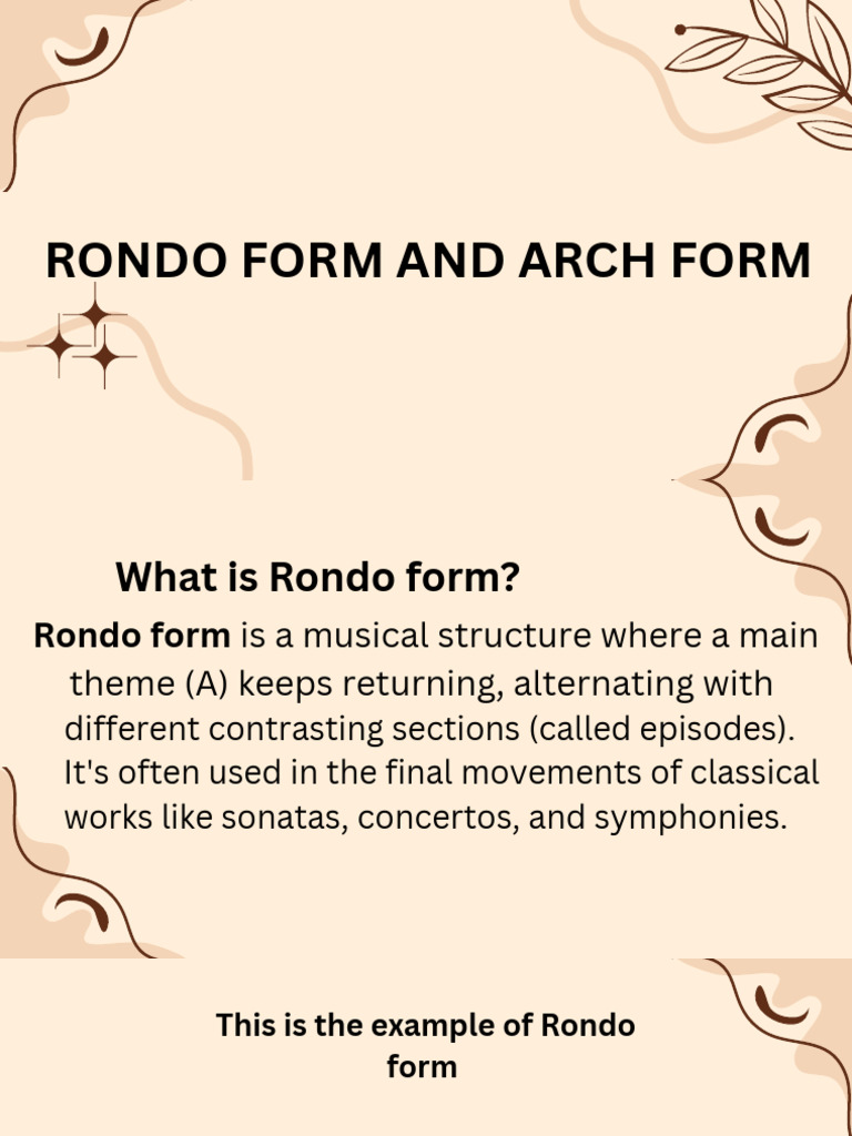 Rondo Form and Arch Form in Music - 20250716 - 232734 - 0000 | PDF