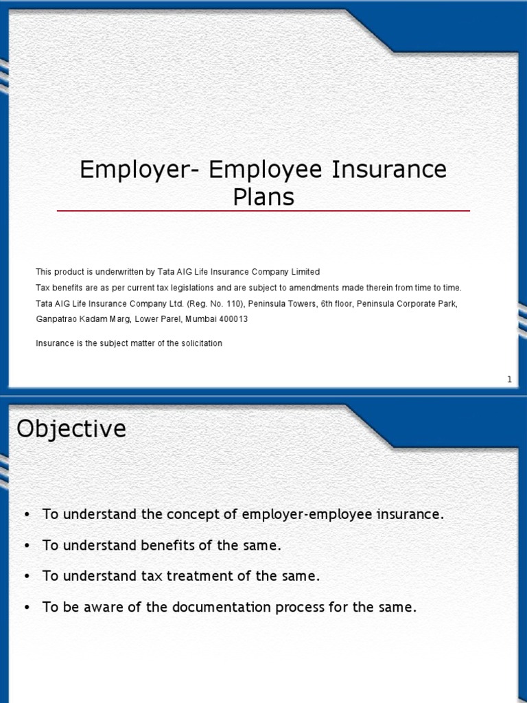 Employer - Employee Insurance Plans - Final Approved | PDF | Employee ...