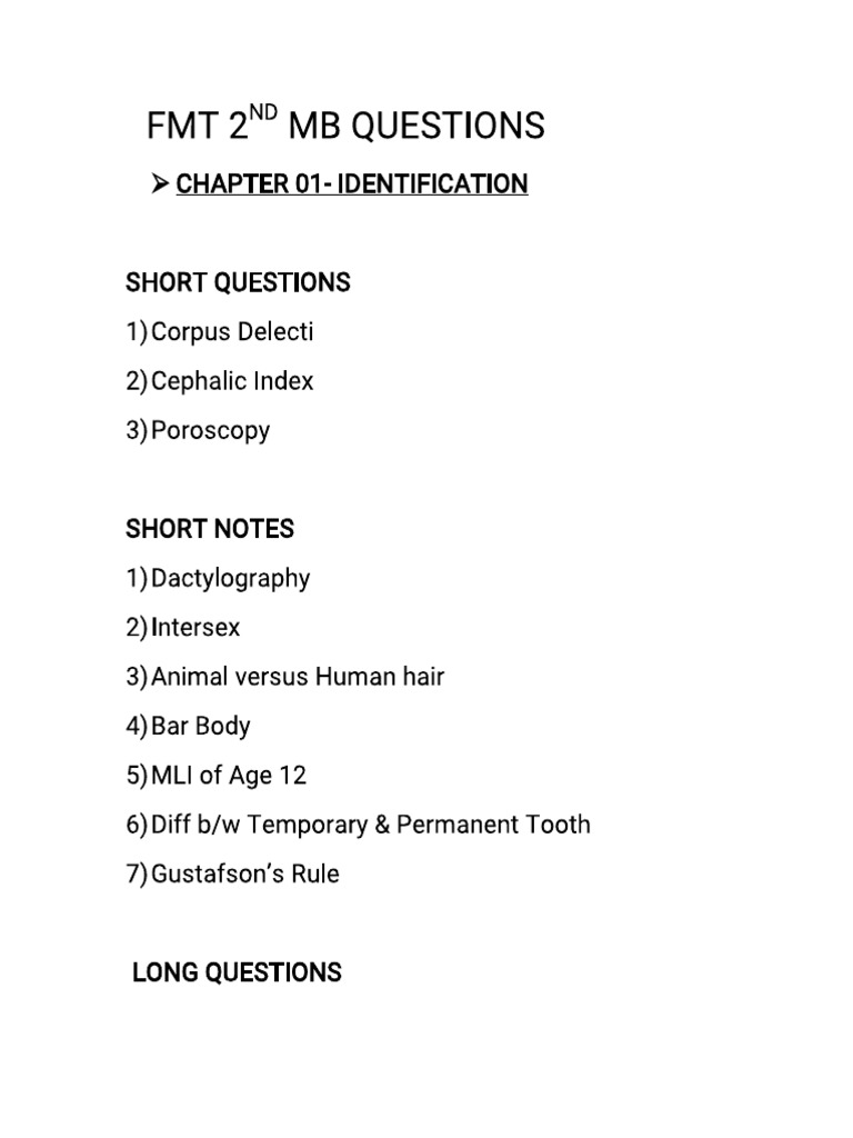 FMT QB | PDF