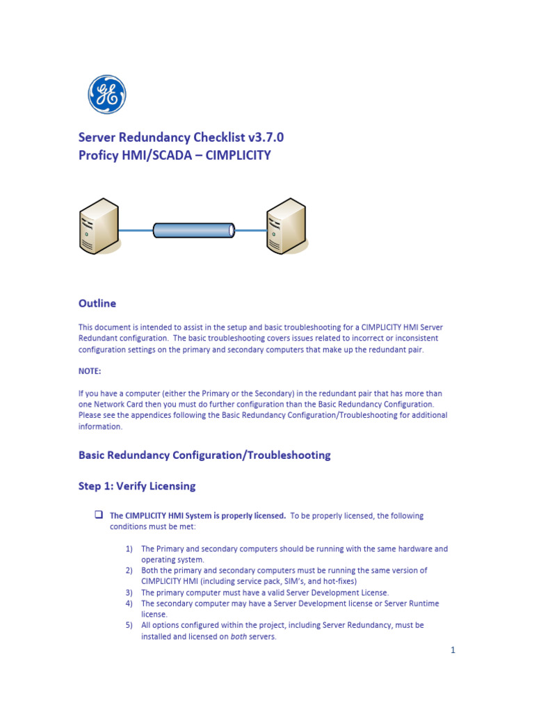 Server Redundancy Checklist v3.7.0 | PDF | Windows Registry | Network ...